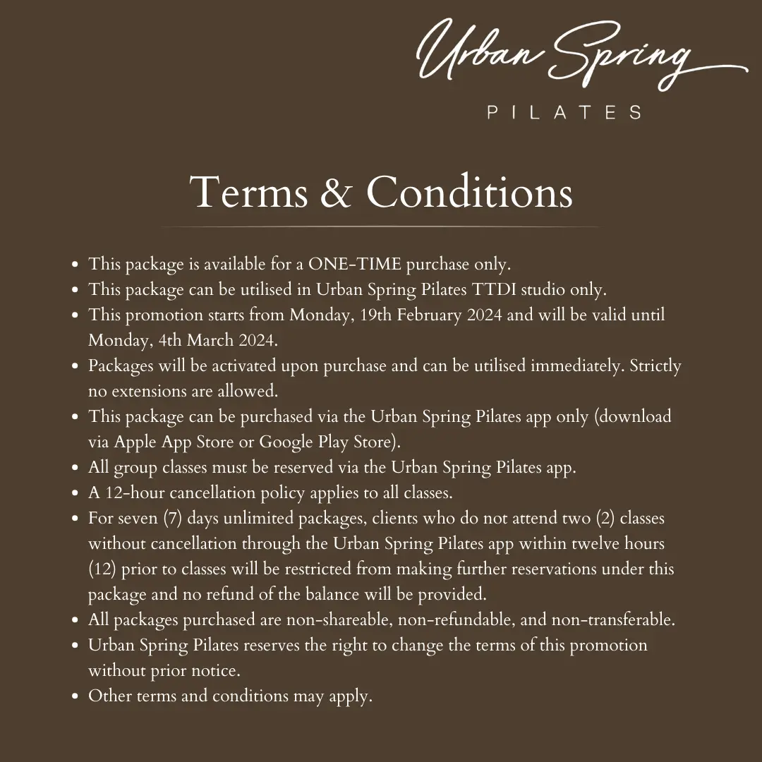 Pilates Classes Promotion in KL